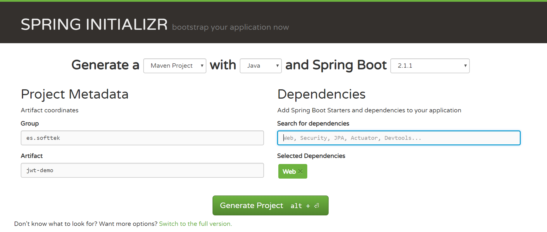 Token-based API authentication with Spring and JWT
